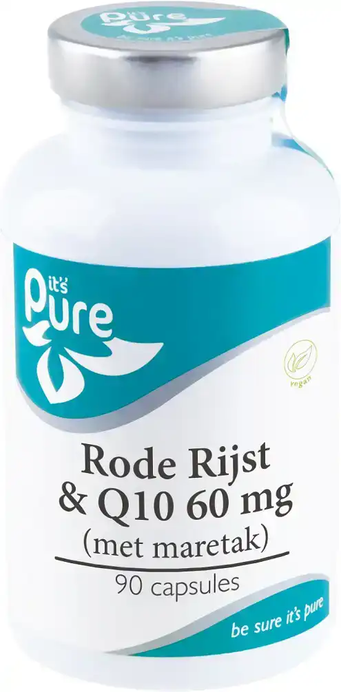 It's Pure Rode Rijst & Q10 90 Caps - Gezondheidswinkel