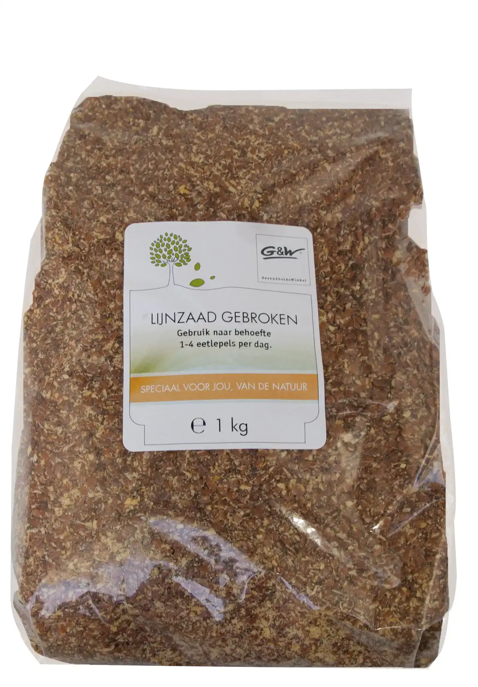 G&W Lijnzaad Gebroken 1000GR - Gezondheidswinkel